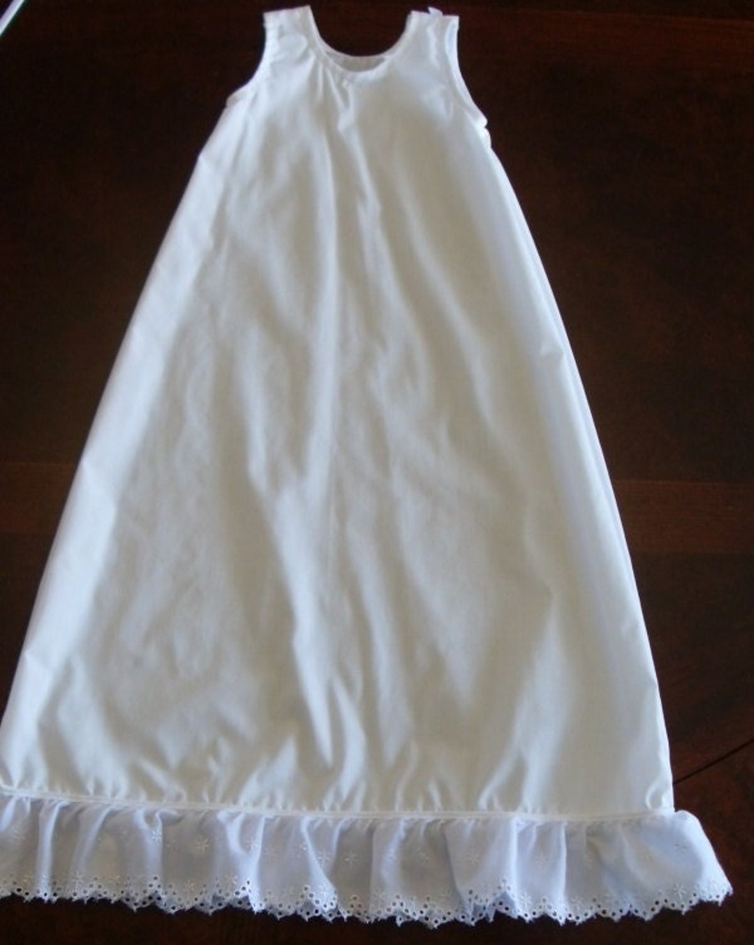 Baby Slip With Lace Edge and Shoulder Closures - Etsy
