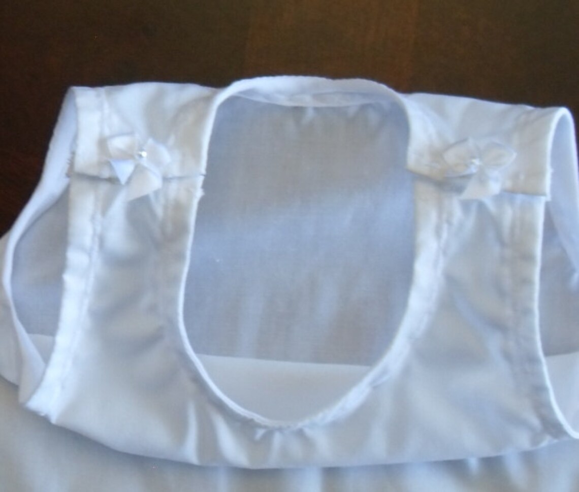 Baby Slip With Lace Edge and Shoulder Closures | Etsy