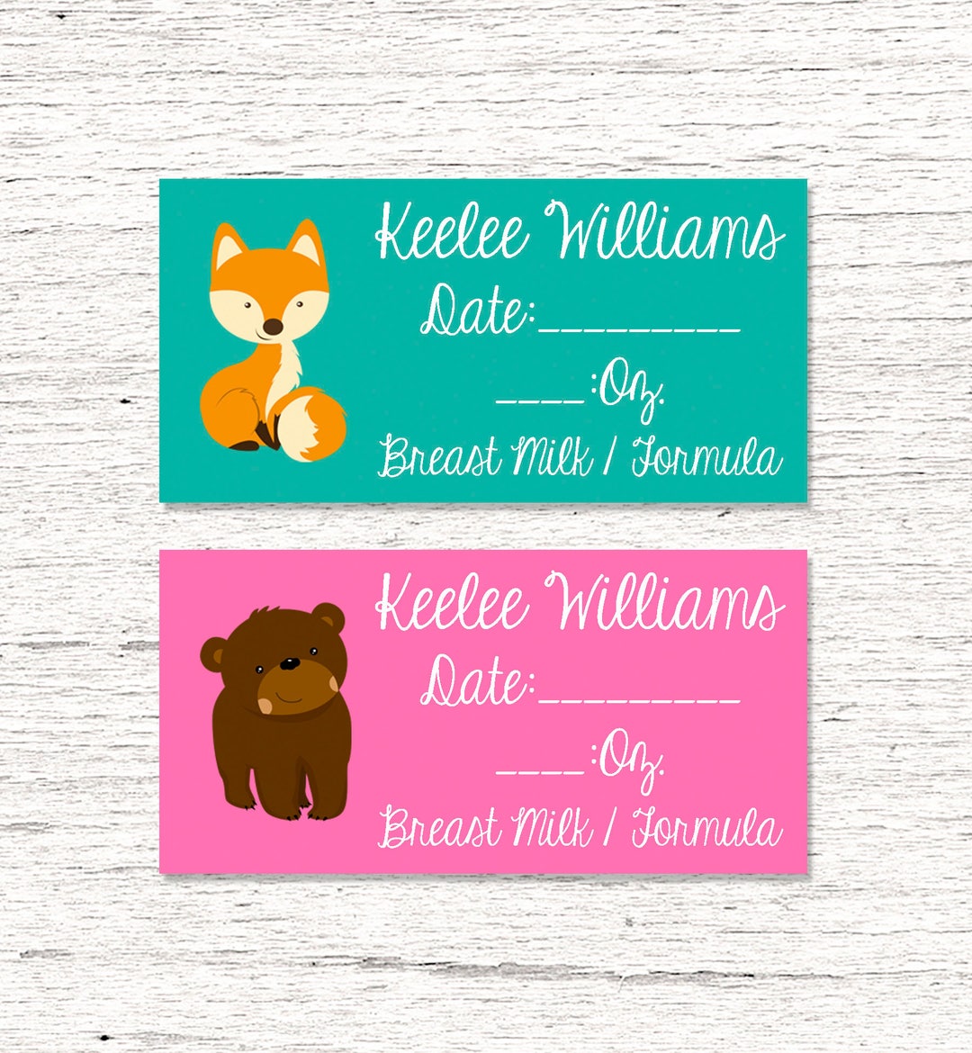 Removable Baby Bottle Labels Personalized Breast Milk Daily Date Labels ...