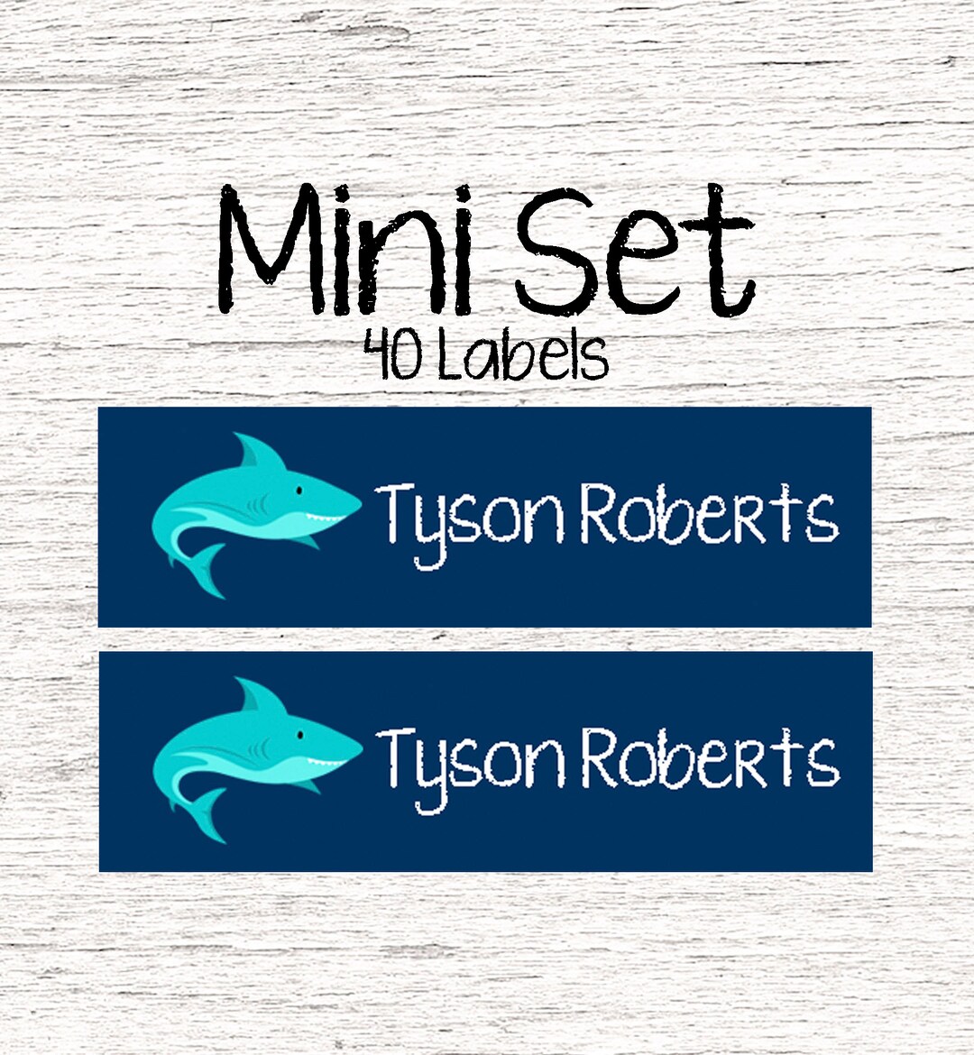 40 Skinny Personalized Waterproof Labels Waterproof Stickers Daycare ...