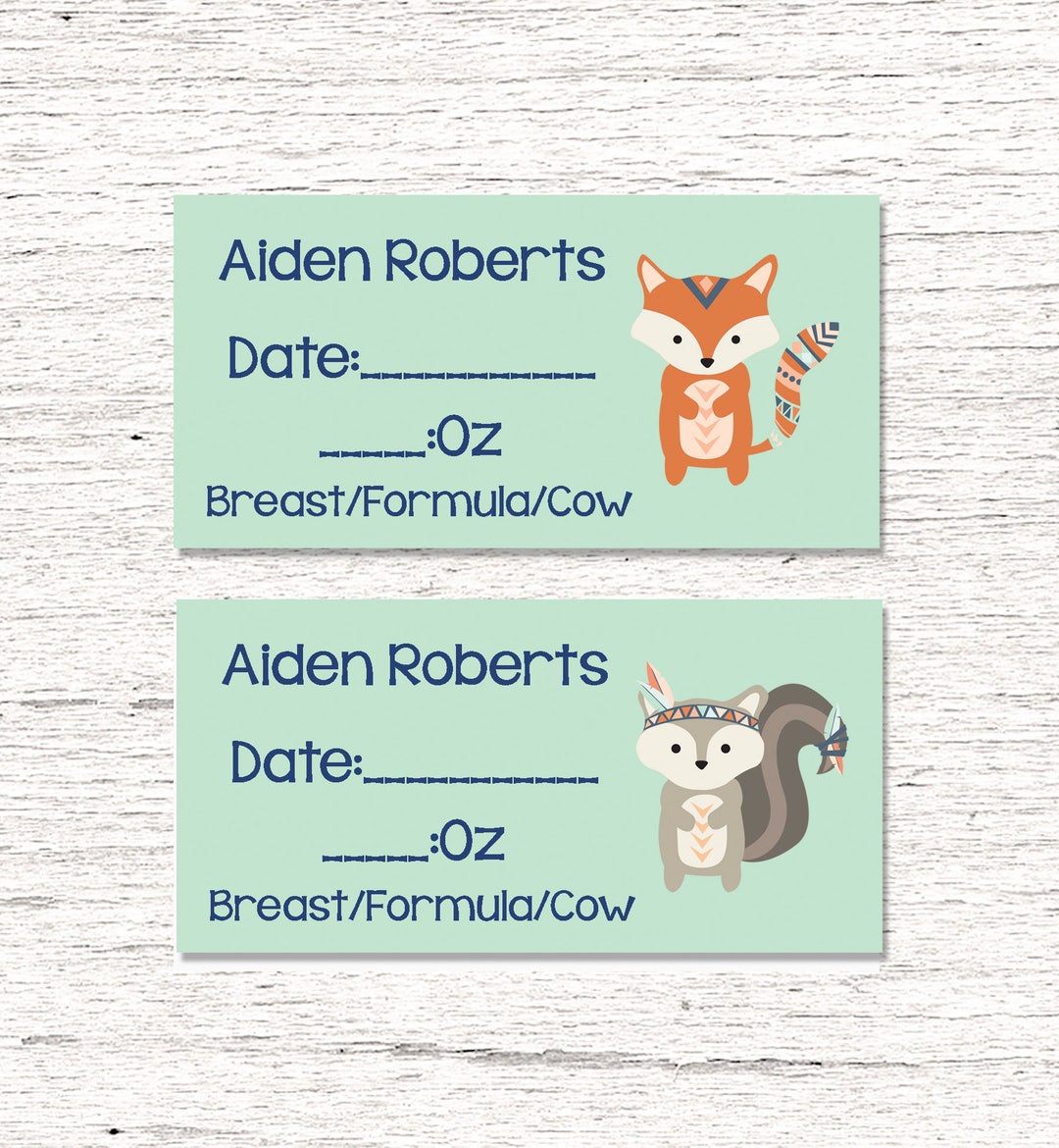 Removable Baby Bottle Labels Personalized Breast Milk Daily Date Labels ...