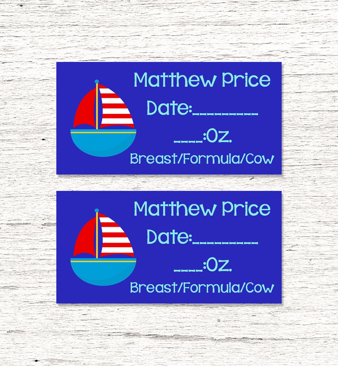 Removable Baby Bottle Labels Personalized Breast Milk Daily Date Labels ...