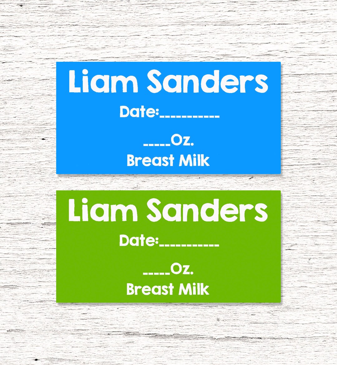 Removable Baby Bottle Labels Personalized Breast Milk Daily Date Labels ...
