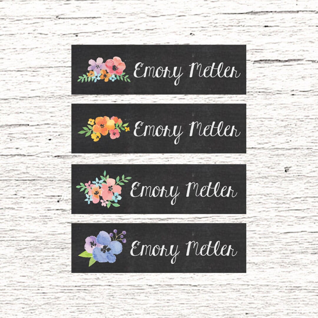 Sticker Labels Variety Pack | Skinny Circle Labels, Iron on Labels ...