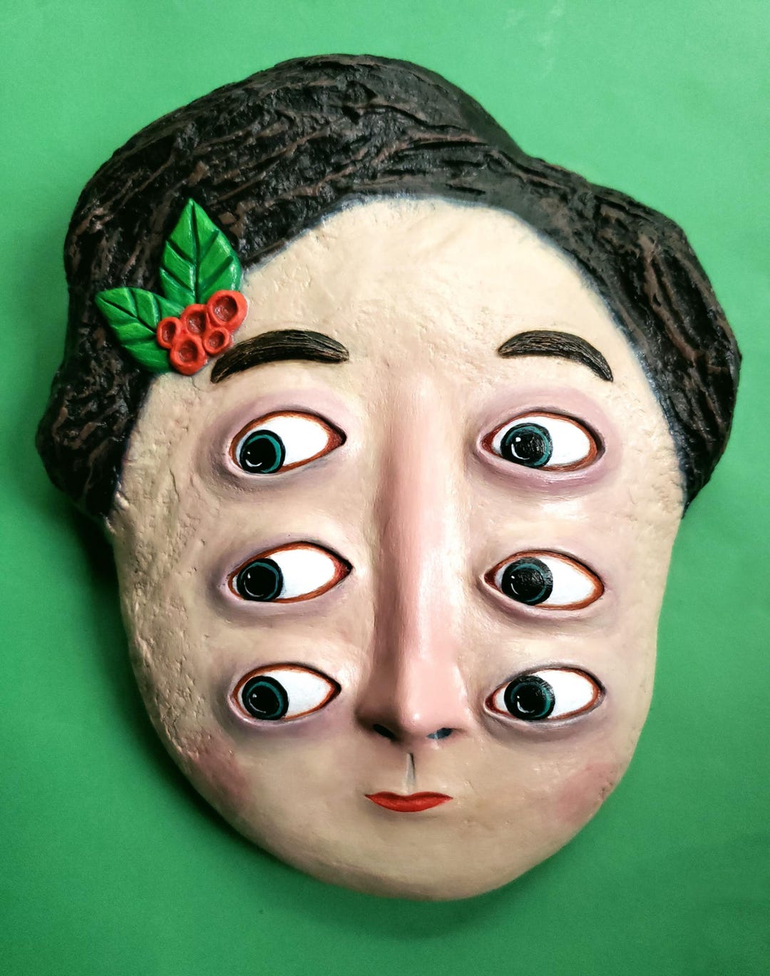 I'm so Lonesome, I Could Cry - One of a Kind Hand-sculpted Face Wall ...
