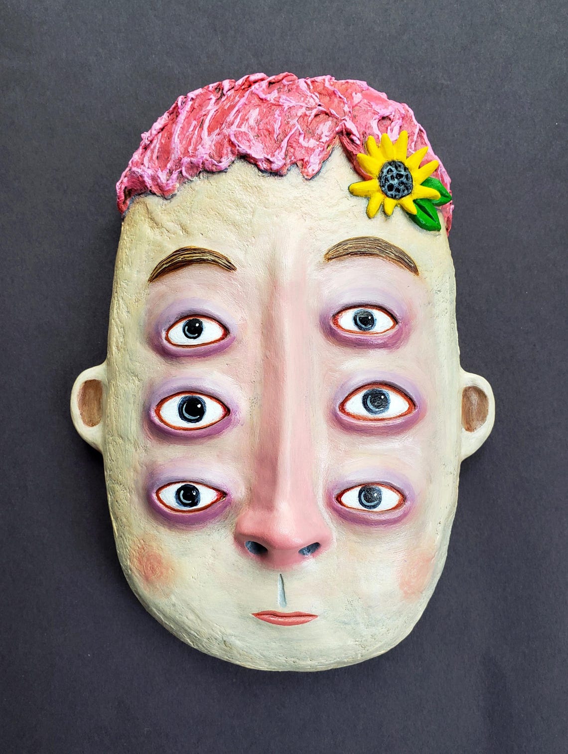 Willy - Original Face Wall Hanging | Artistic Expressive Wall Sculpture ...