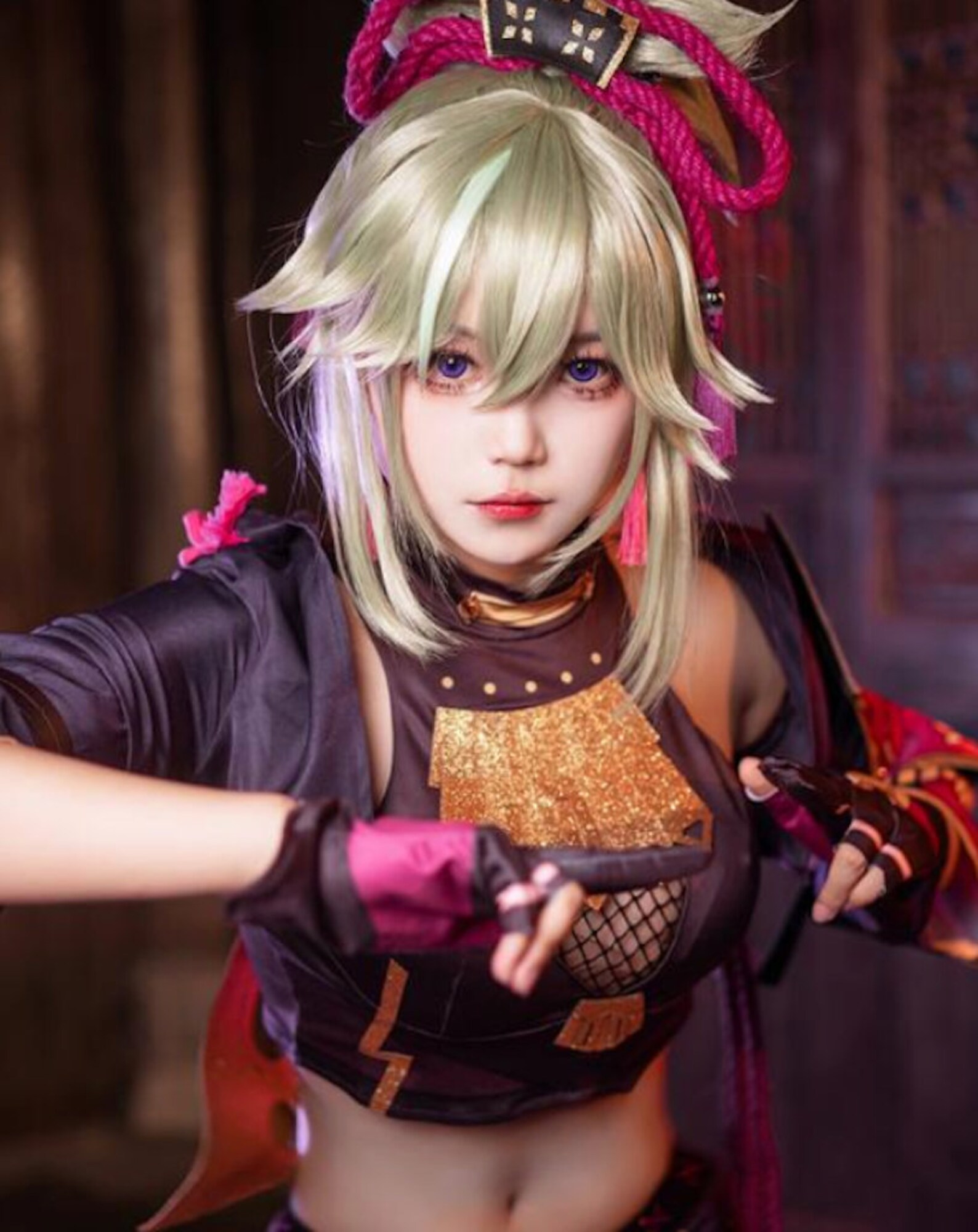 Genshin Impact Kuki Shinobu Cosplay De Alta Calidad Full Set Etsy España