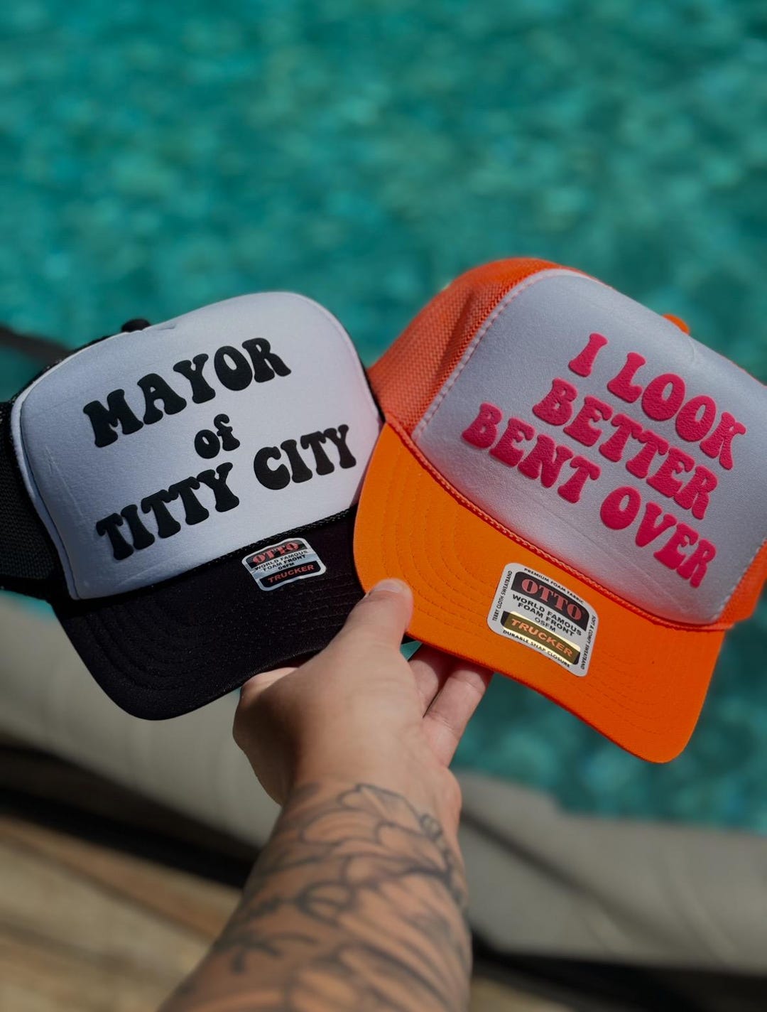 Custom Otto Caps Trucker Hat- Puff Print- Bachelorette, Party ...