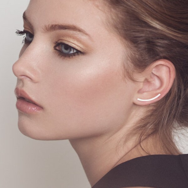 Curved Ear Cuff - Etsy