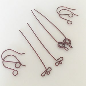 Handmade Fancy Head Pins Jewelry Supplies Findings Earring DIY Kit ...