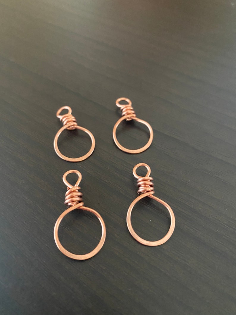 Handmade 12mm Copper Loop Connectors Jewelry Links Jewelry - Etsy