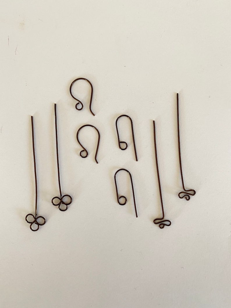 Handmade Head Pins Jewelry Supplies Findings Earring DIY Kit Copper ...