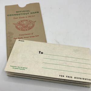 Vintage 1957 Connecticut State Map, Large Wall Map, Wall Art, Ct ...