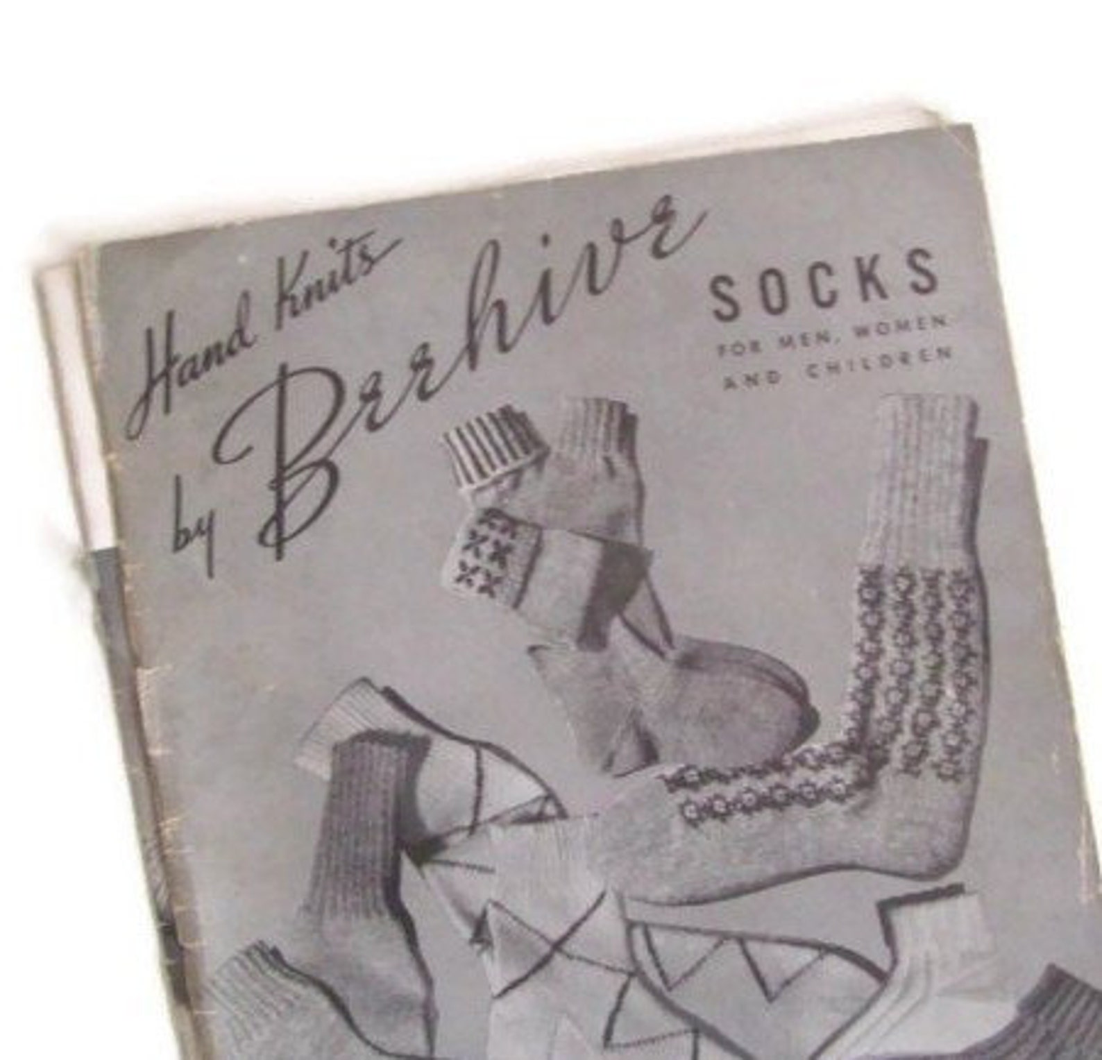 Vintage Knitting Pattern Book Published 1944 Hand Knits by - Etsy