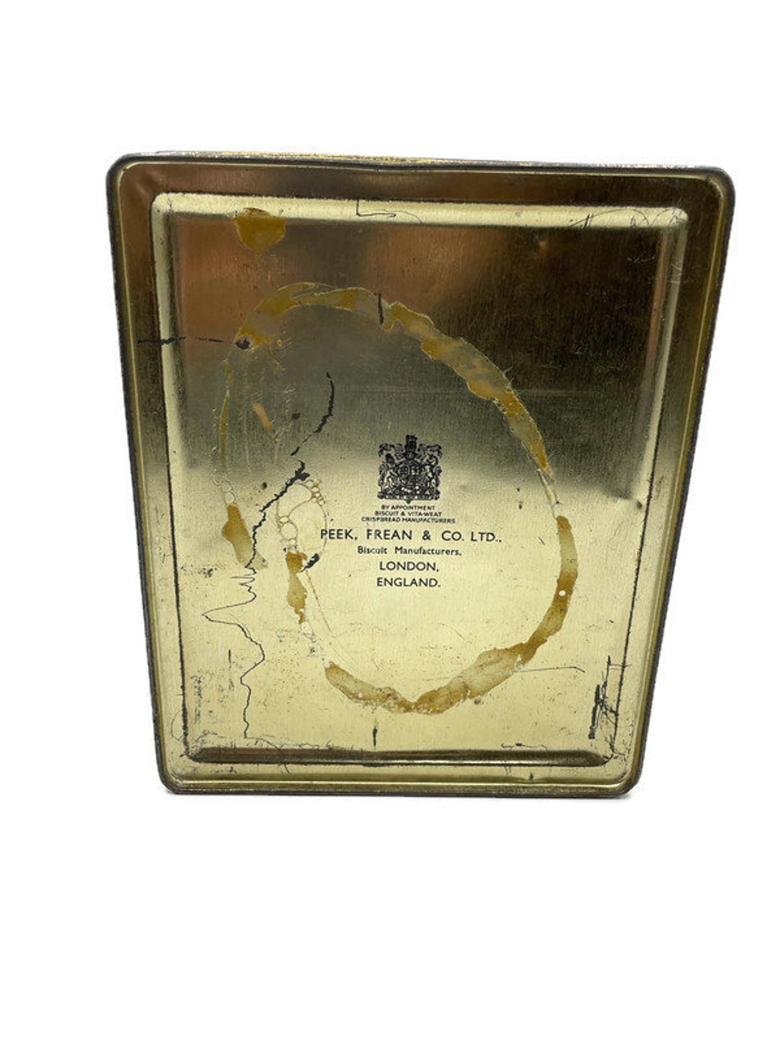 Vintage English Biscuit Tin Peak Frean and Co. London - Etsy