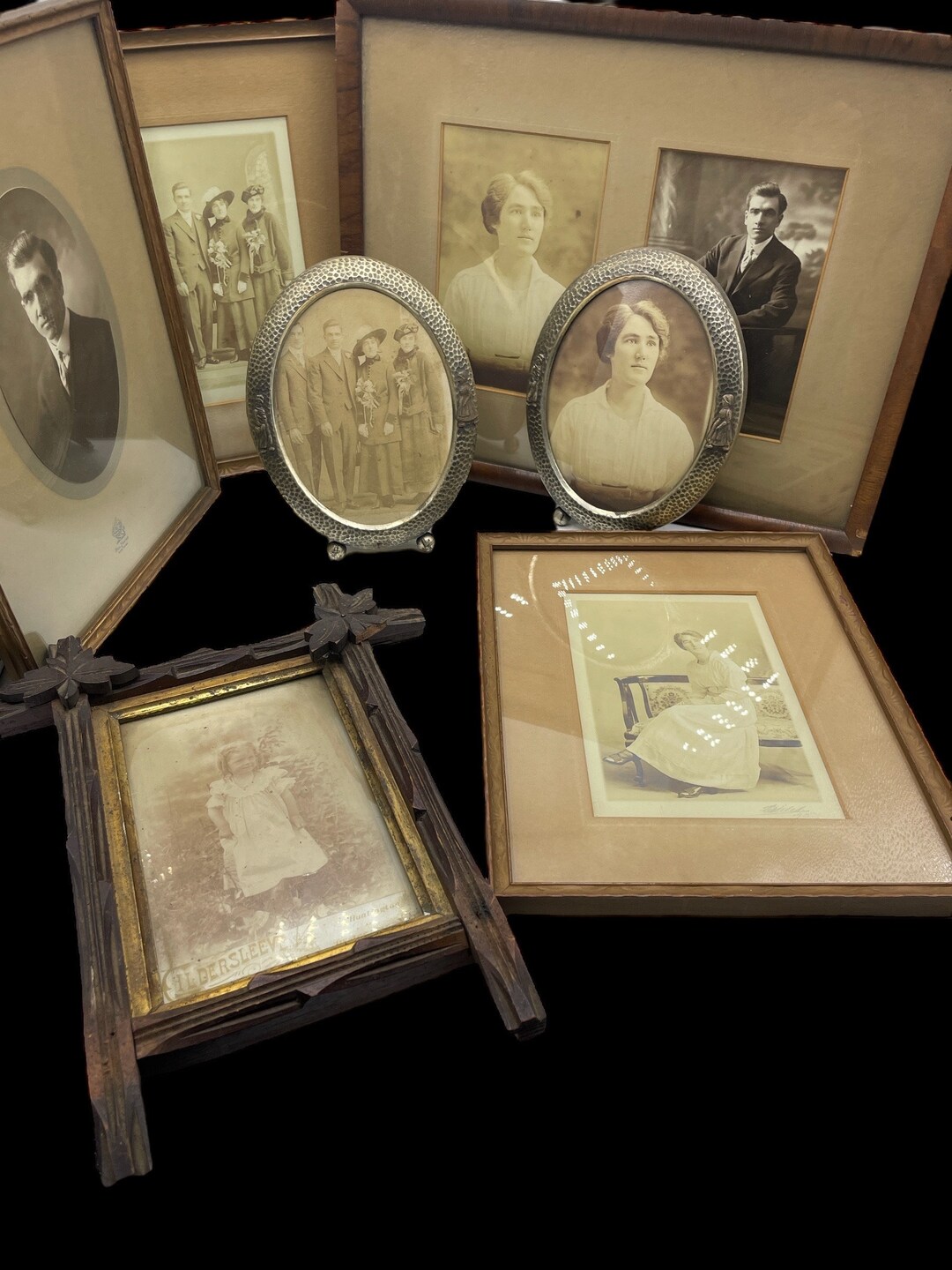 Vintage Photographs Early 1900s, Set of Seven Portraits From the Same ...