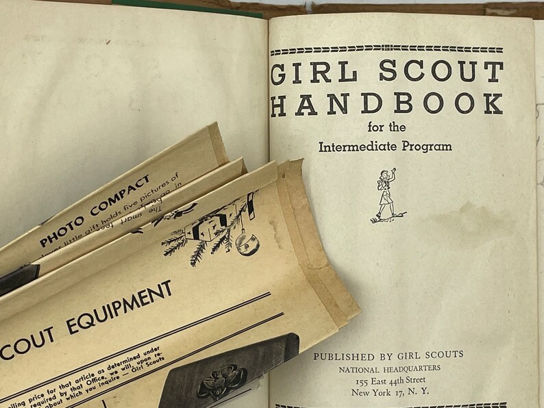 Vintage Book 1930s 1940s 1950s Girl Scout Handbooks Scouting - Etsy