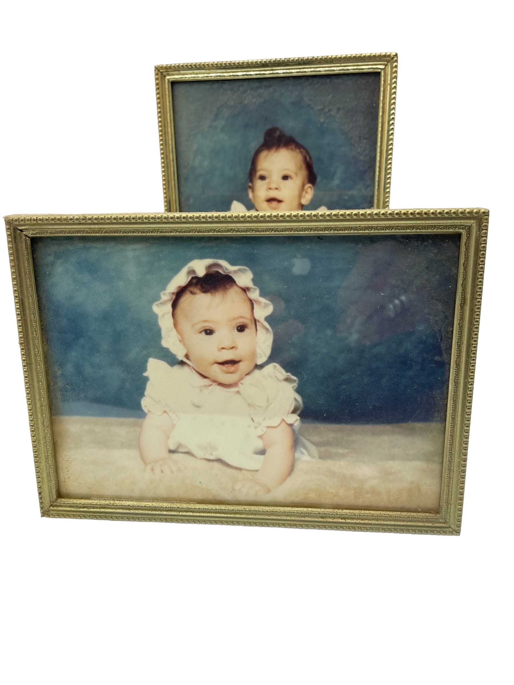 Vintage Framed Baby Pictures: 1950s Olan Mills Portrait, Military ...