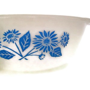 Vintage Fire King Casserole Blue Cornflower Pattern 60's - Etsy