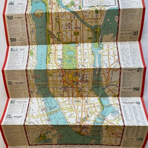 Vintage 1940s New York City Map Hagstrom's Map of High - Etsy