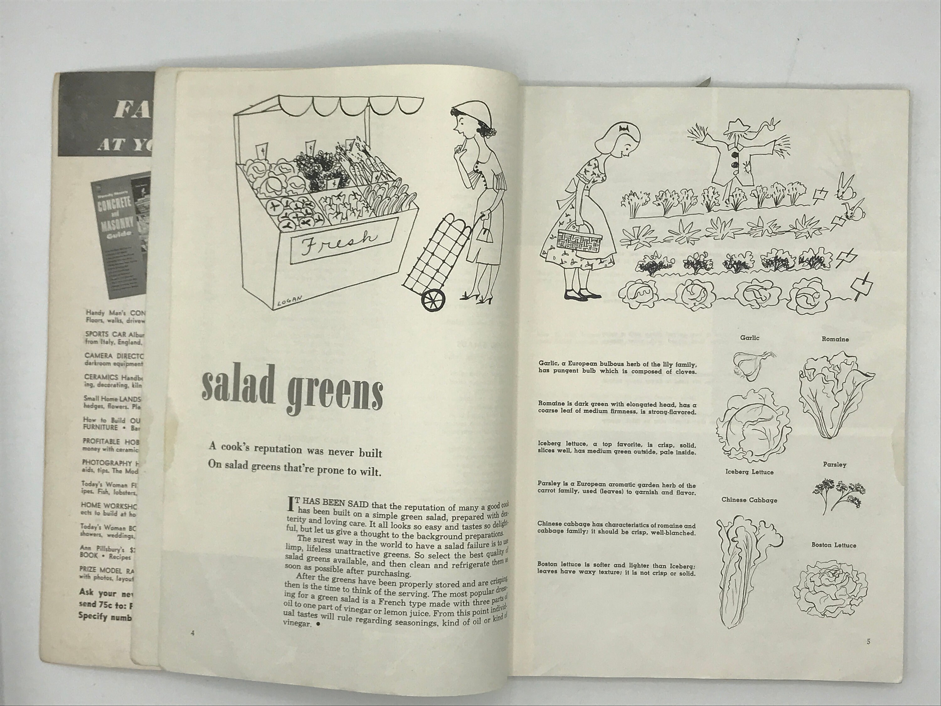 Vintage 1950s Cookbook Today's Woman Book of Salads 1953 | Etsy
