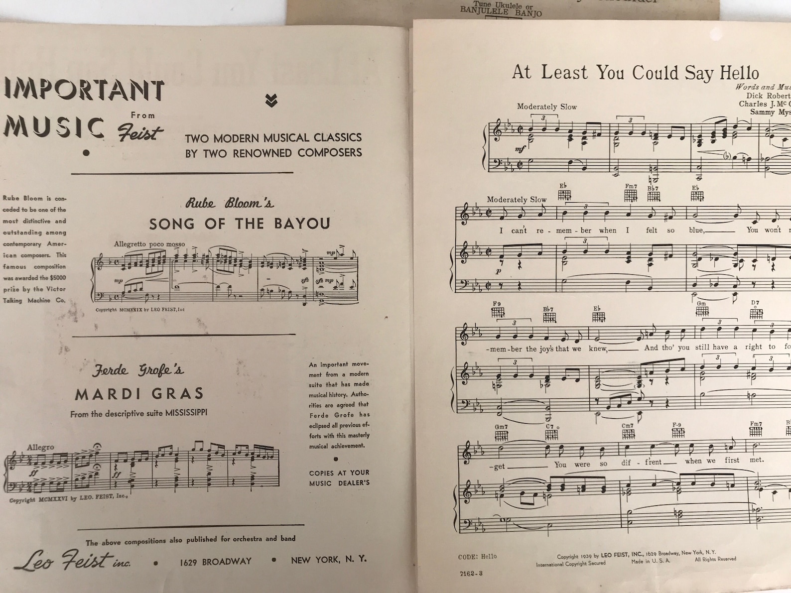 Vintage Sheet Music Lot 1920s Songs Musical Notation Paper | Etsy