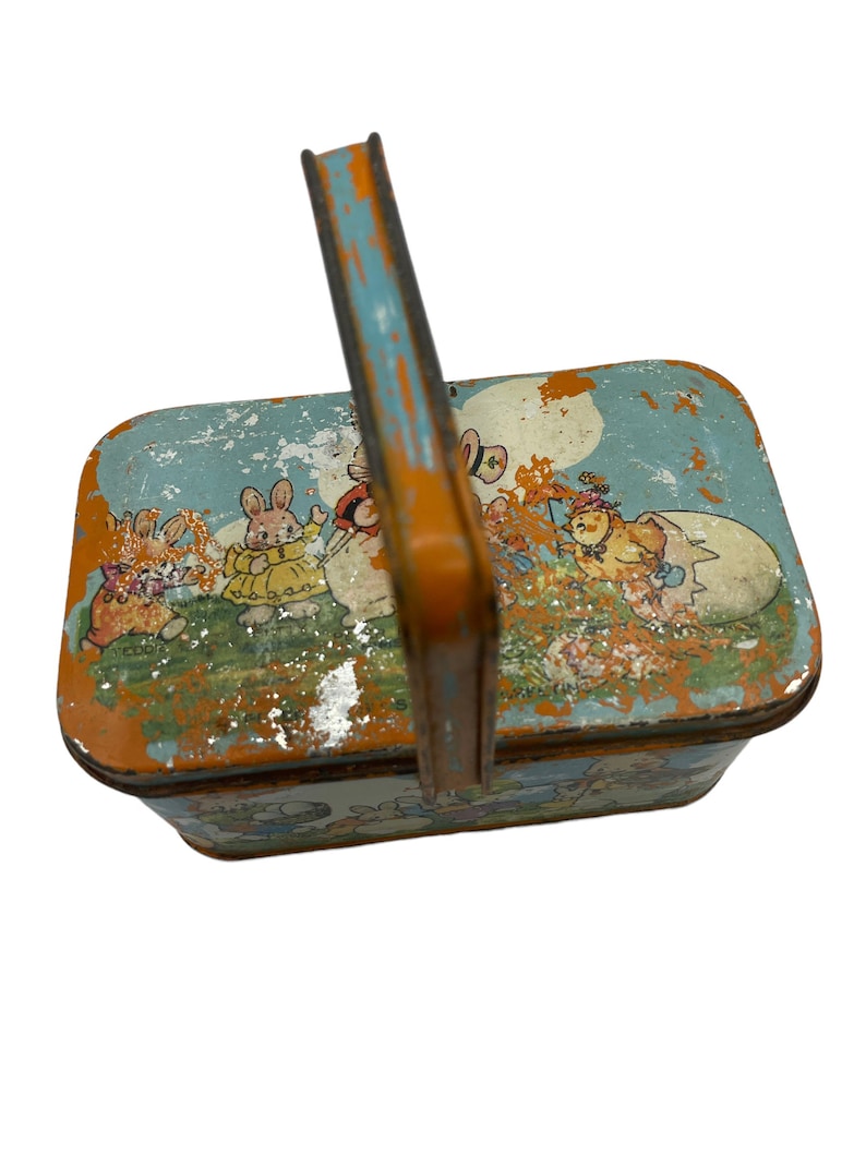 1920s Tindeco Vintage Tin Lunchbox With a Handle and Hinged - Etsy