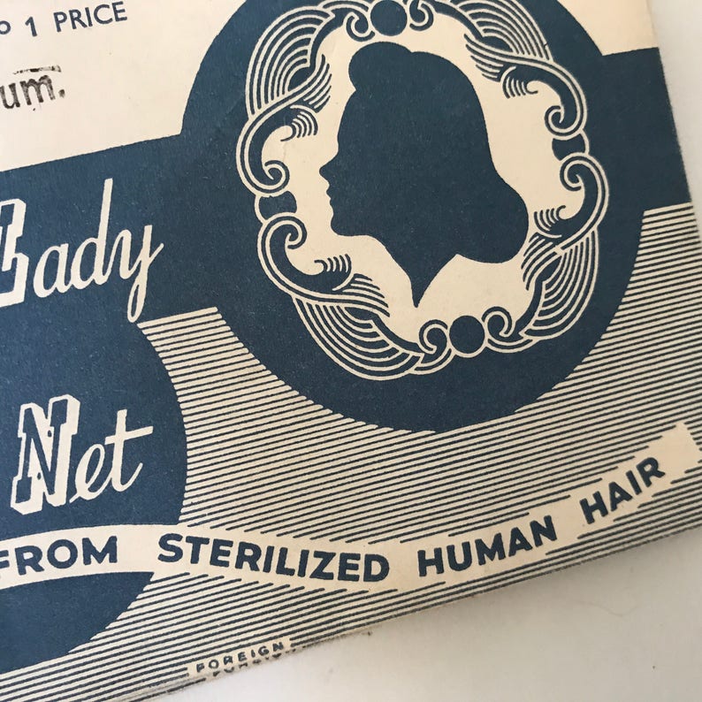 Vintage Hair Nets Made of Human Hair 1940s Original - Etsy