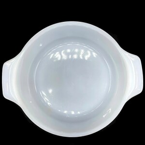 Vintage 1960s Dynaware Termocrisa Casserole, White Milk Glass Brown ...