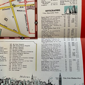 Vintage 1940s New York City Map Hagstrom's Map of High - Etsy