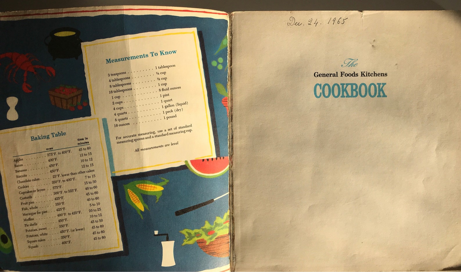 Vintage Cookbook General Foods Kitchens Cookbook 1959 Second - Etsy