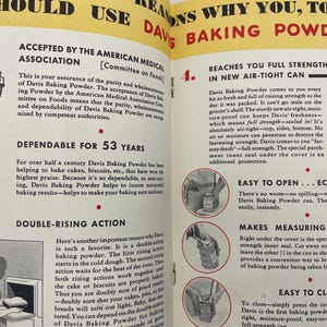 Vintage 1930s Product Cookbook, the Little Book of Excellent Recipes by ...