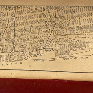 Antique 1930s Map Guides for Brooklyn and New York Manhattan - Etsy