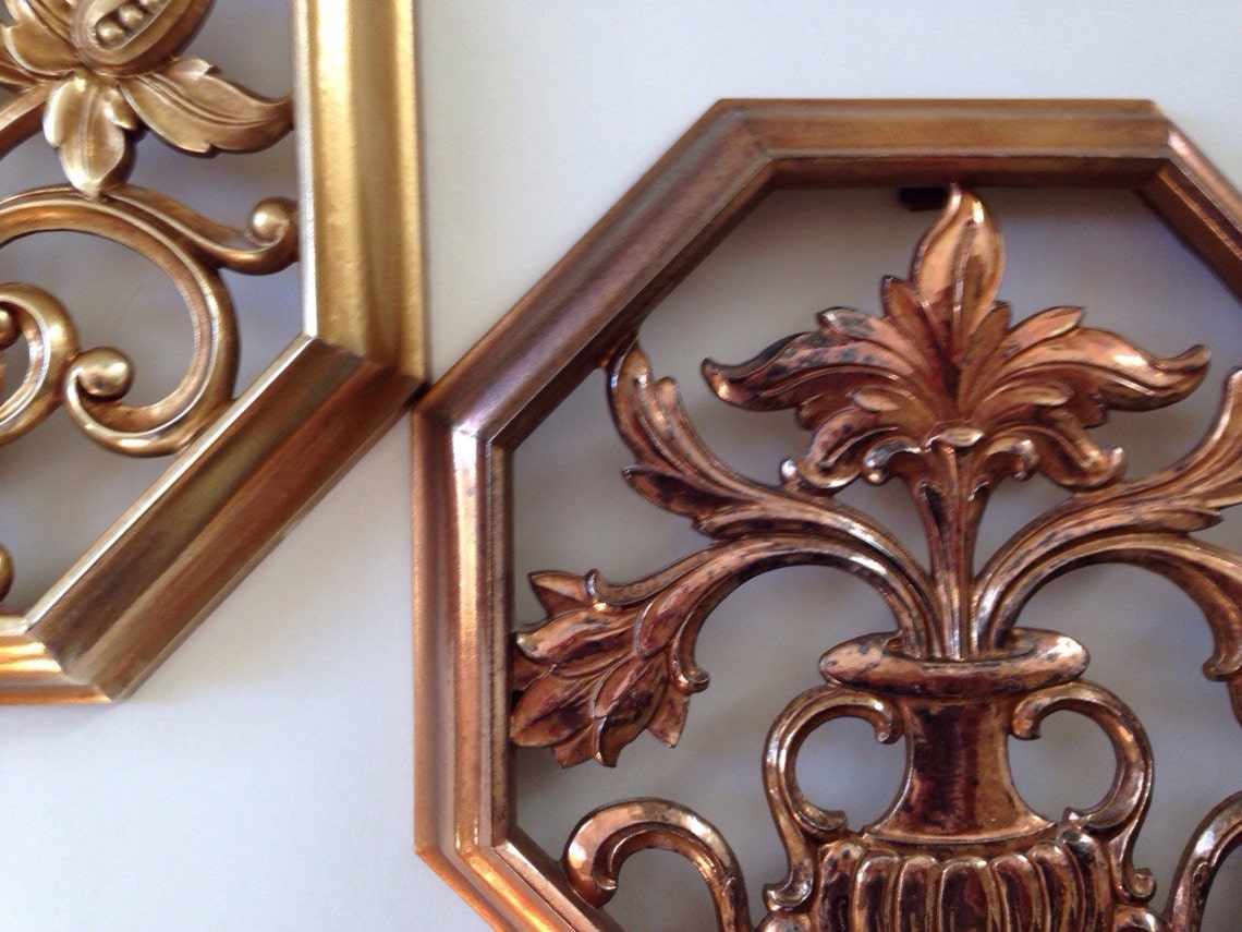 1960's Syroco Wall Decor Hollywood Regency 1963 Mid - Etsy