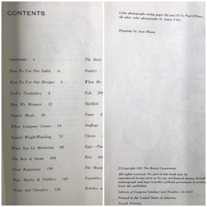 Vintage 1960s Cookbook, the New Good Housekeeping Cookbook, 1963 Fourth ...