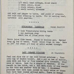 Vintage Community Cookbook, Sharing Our Best Recipes, Methodist Church ...