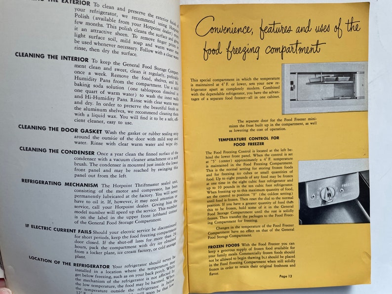 Vintage Product Manuals and Cookbook Retro Kitchen - Etsy