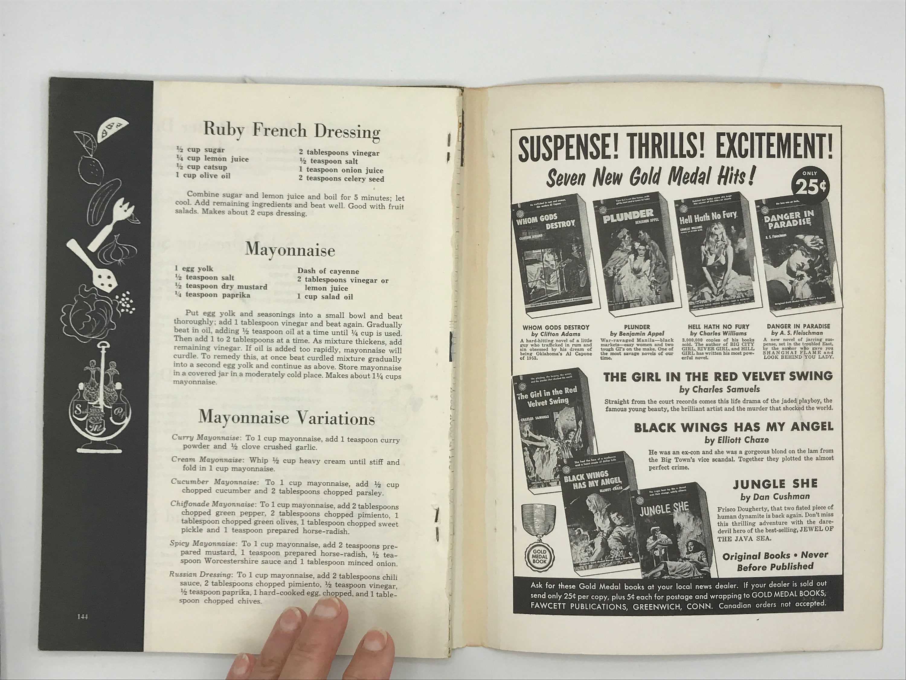 Vintage 1950s Cookbook Today's Woman Book of Salads 1953 | Etsy