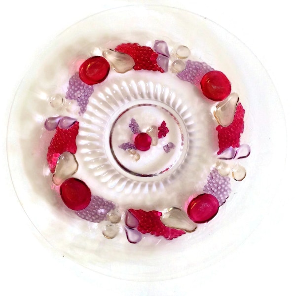 Ruby Glass Platter - Etsy