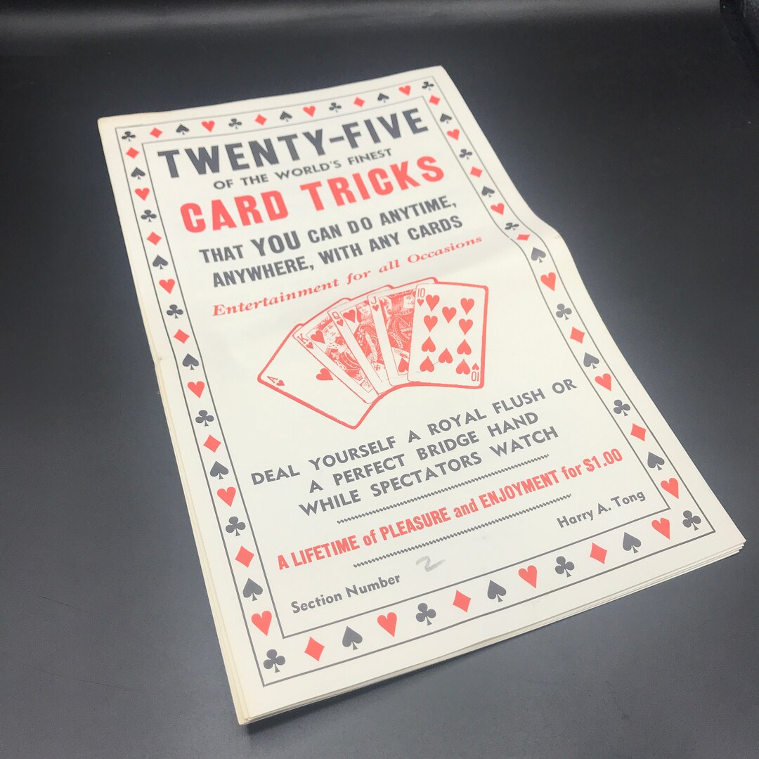 Vintage 1940s Card Tricks, Twenty Five of the World's Finest Card ...