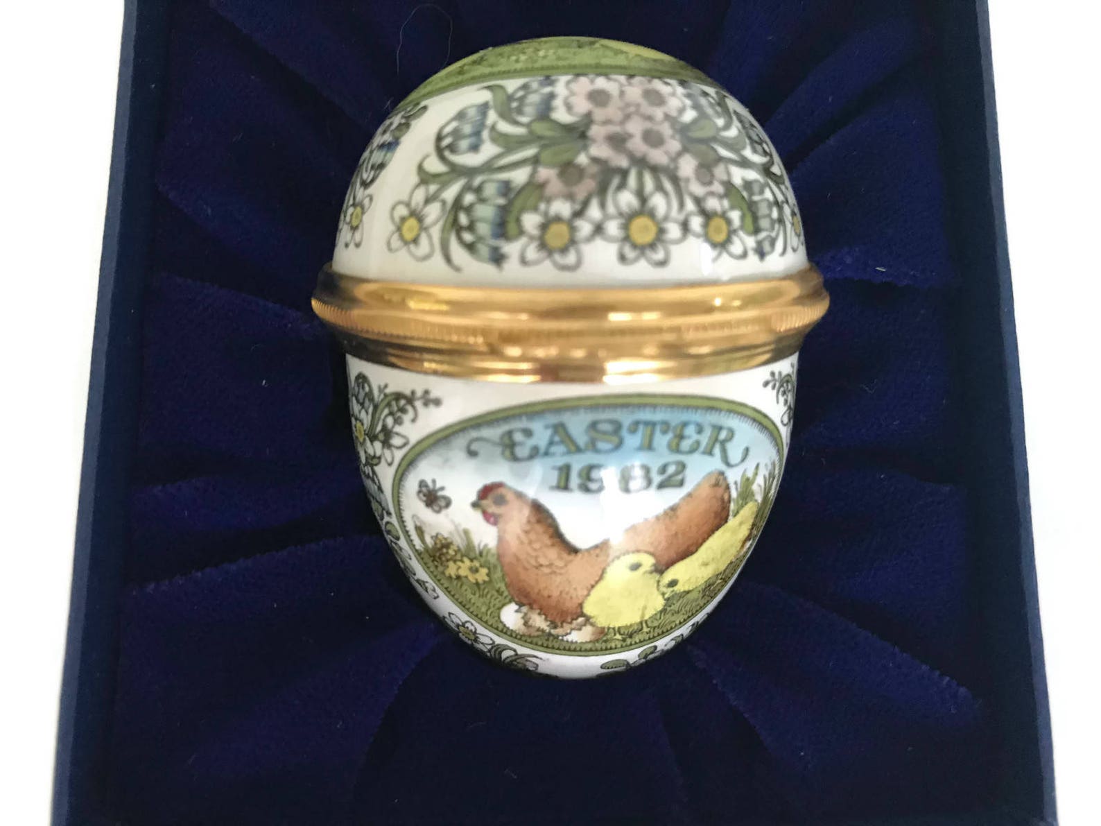Vintage Enamel Easter Egg 1982 Halcyon Days Enamels Egg Shaped - Etsy