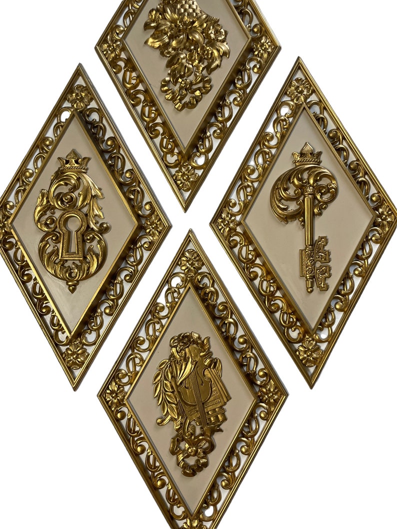 1970's Syroco Wall Decor Hollywood Regency Mid Century - Etsy