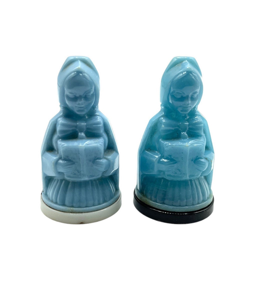 Vintage Prayer Salt and Pepper Shaker Set, Pilgrim Choir Maid, Plastic ...