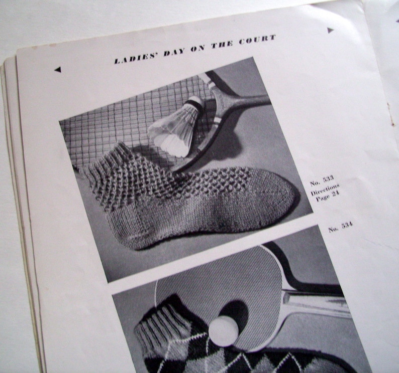 Vintage Knitting Pattern Book Published 1944 Hand Knits by - Etsy