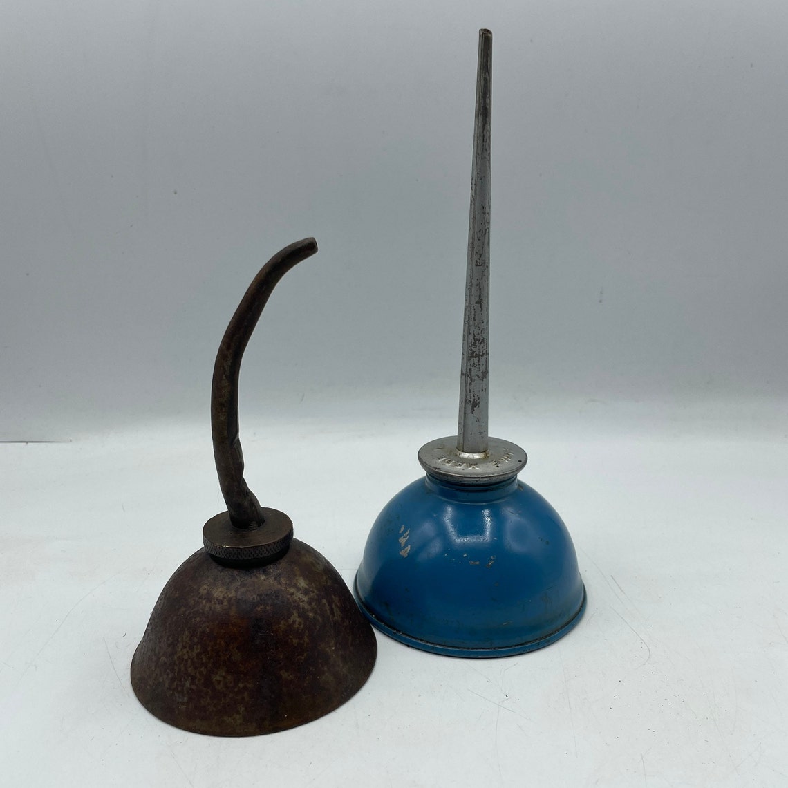 Vintage Eagle Oiler Cans: Rustic Industrial Decor, Set of 2 - Etsy