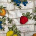Vintage Kitchen Curtains With a Fruit Pattern, Gathered Cotton, Cafe ...