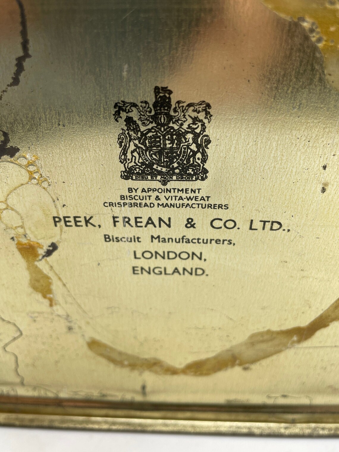 Vintage English Biscuit Tin Peak Frean and Co. London - Etsy