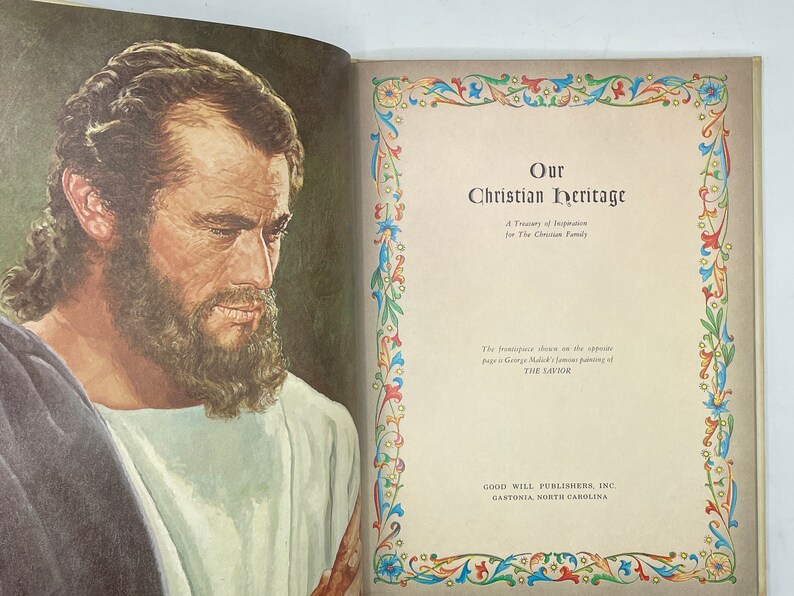 Vintage 1960s Book Our Christian Heritage A Treasury of - Etsy