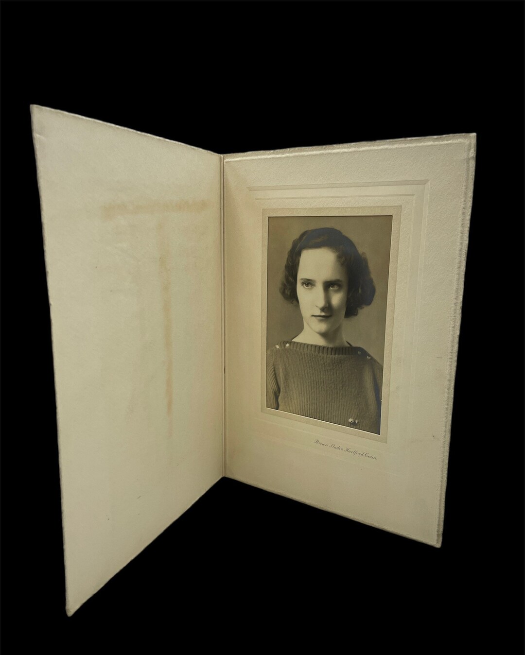 Vintage 1930s Studio Portrait: Young Woman, Hartford CT, Framed Photo ...