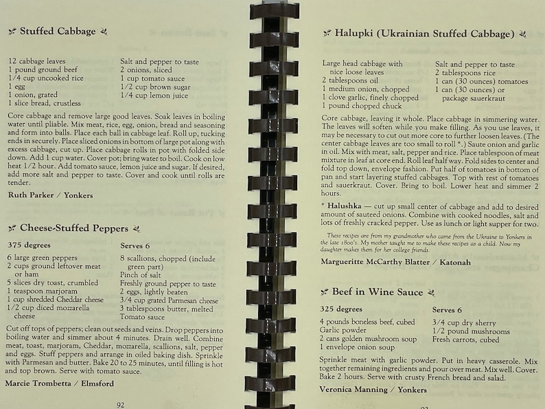 Vintage Community Cookbook Westchester County Tricentennial - Etsy